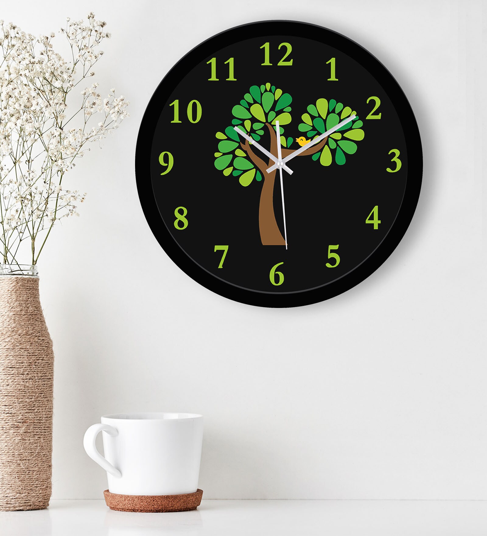 Buy Multicolor Plastic Beautiful Tree Kids Wall Clock at 25% OFF by ...