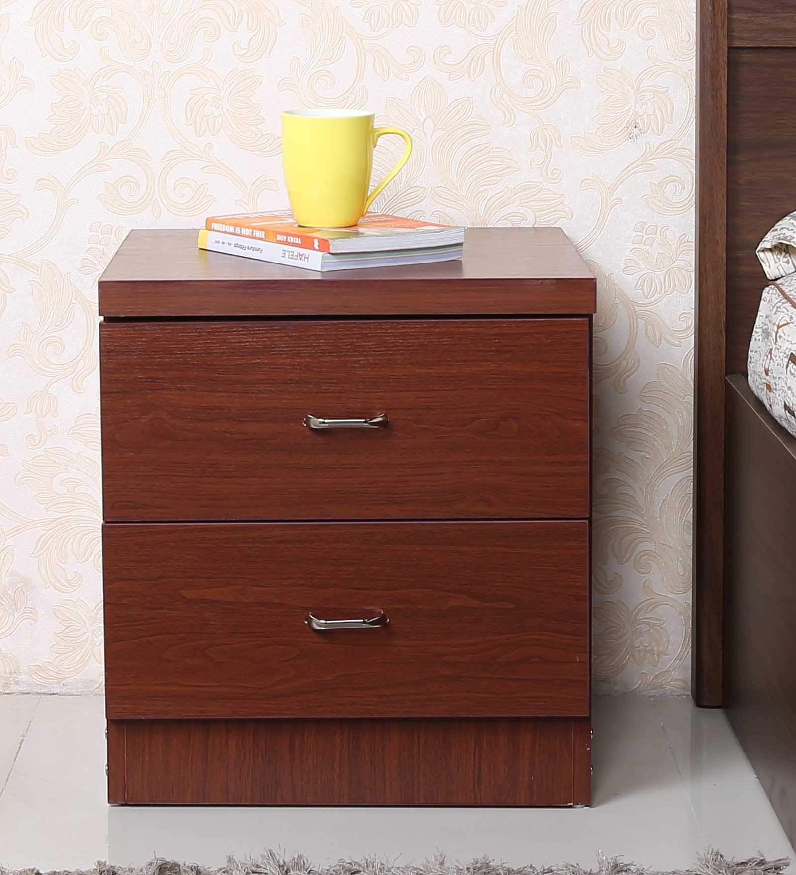 Buy Vivo Bedside Table in Brown Finish by Parin Online - Bedside Tables ...