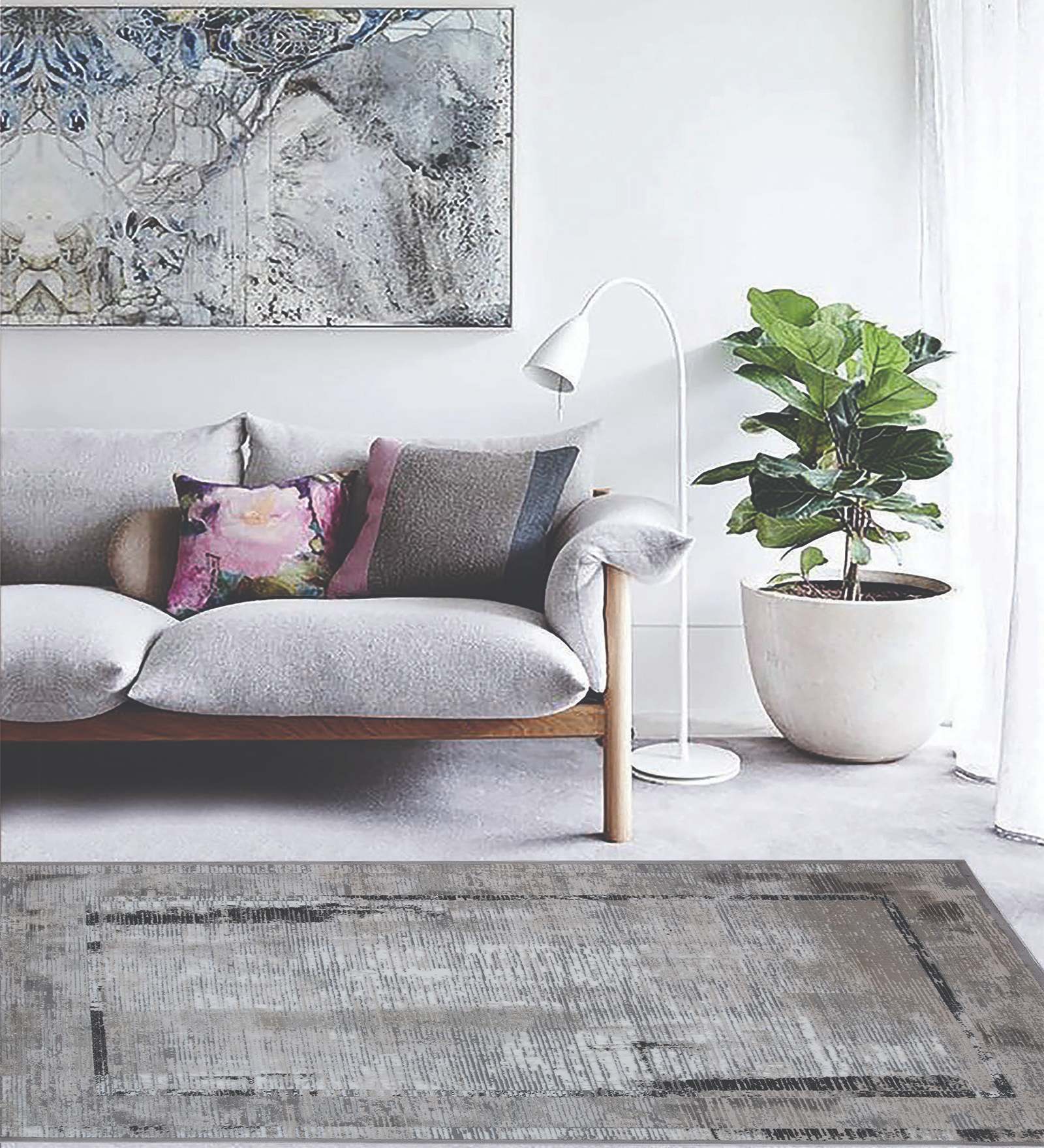 Buy Beige Abstract Polypropylene 8 ft x 10 ft Machine Made Carpet at 33 ...