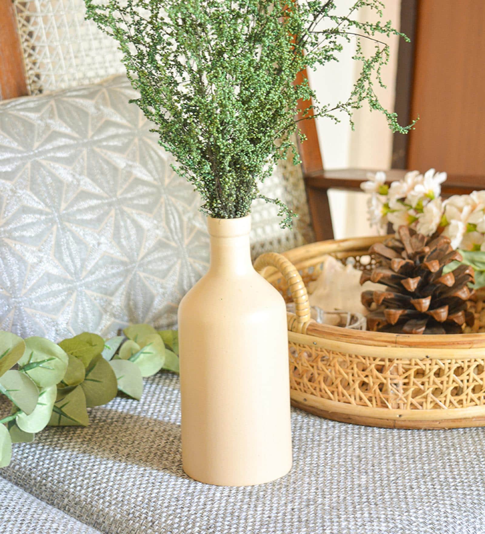 Buy Beige Ceramic Vase By Hollyhock at 36% OFF by Hollyhock | Pepperfry