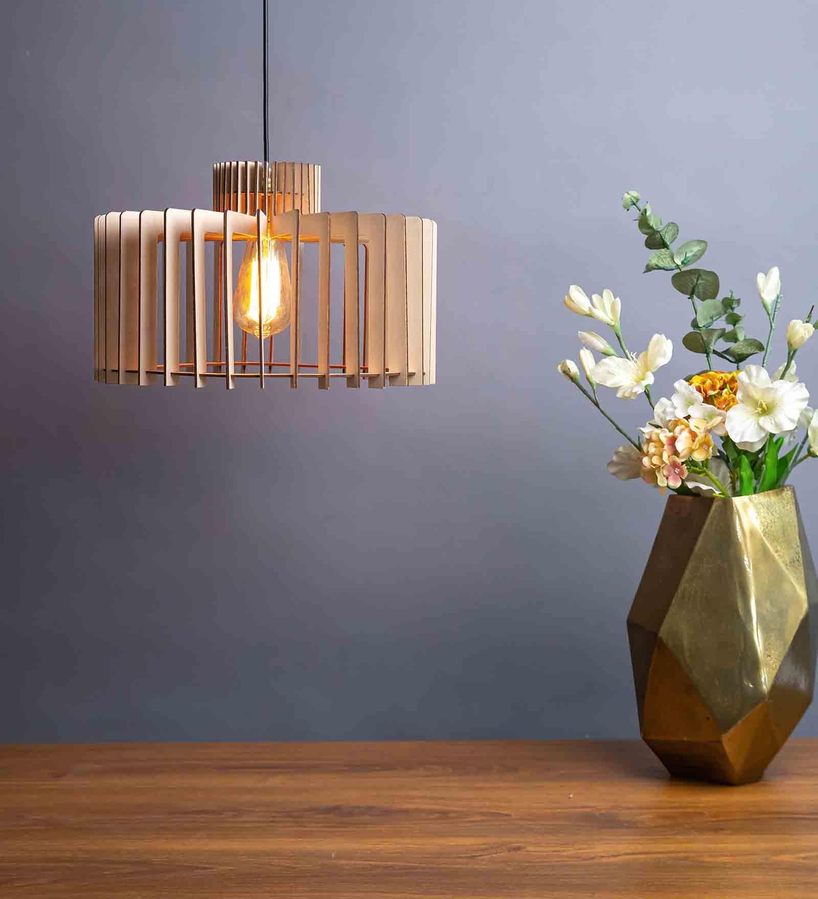 Buy Euphoria Beige Wooden Hanging Light at 42% OFF by Think artly ...