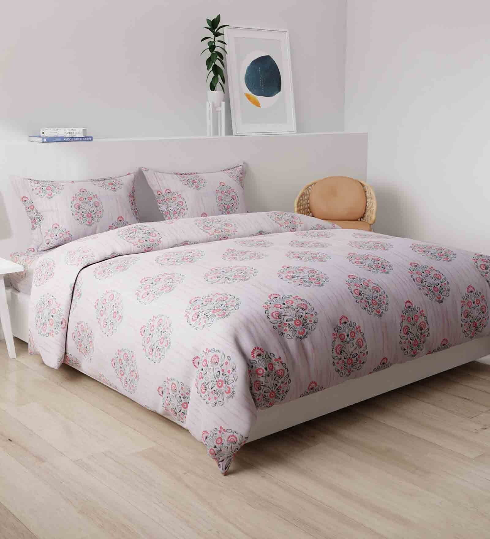 Buy Cream Microfiber 130 Mild Winter Double Bed Comforter by Stoa Paris ...