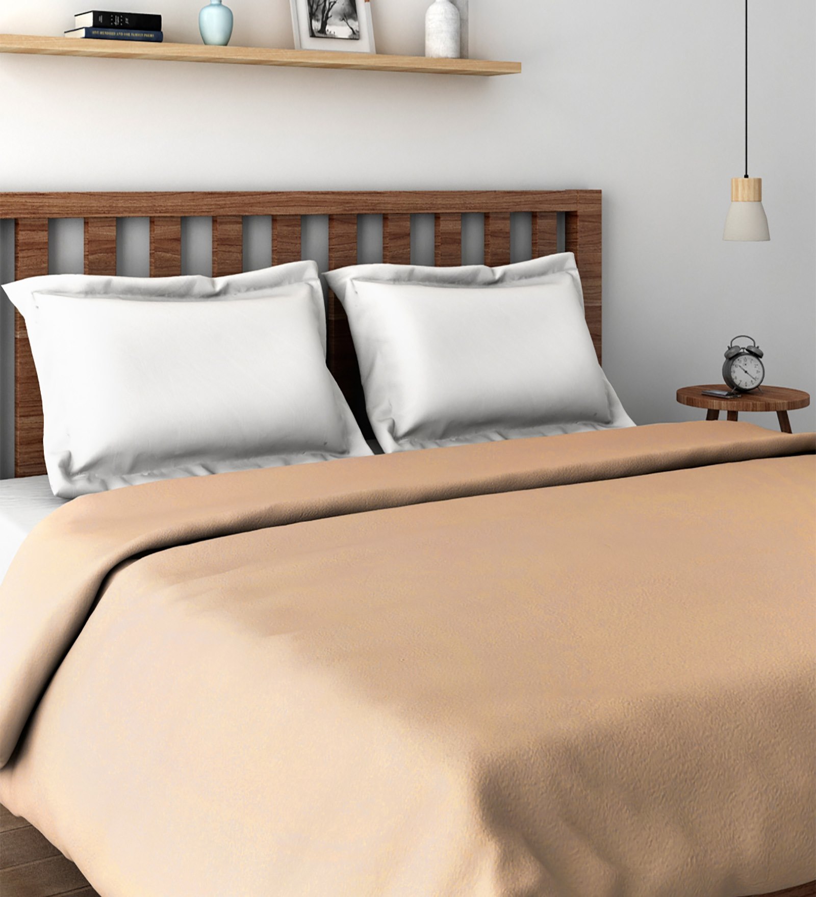 Buy Multicolor Solid Polyester 250 GSM Single Bed Blanket by Raymond ...