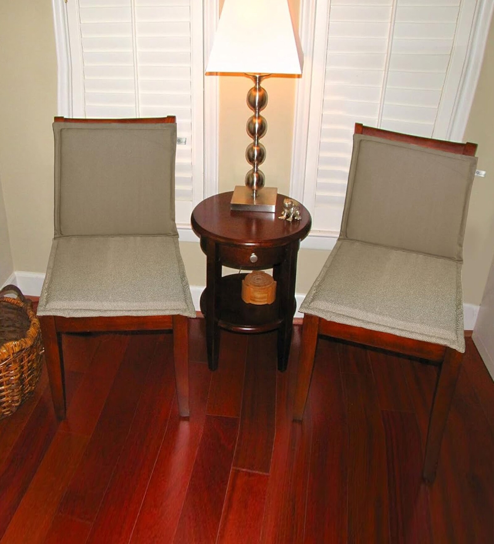 Buy Beige Polyester Solid 16x16 inches Chairpadss (Pack of 4) at 48% ...
