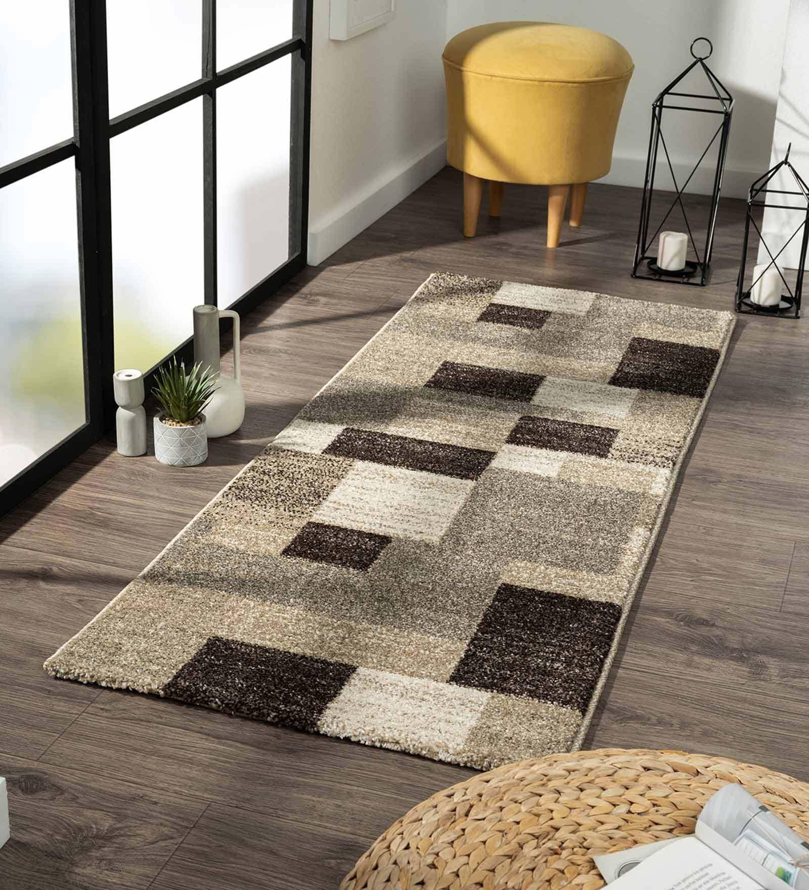 Buy Beige Polypropylene 5 x 2 Feet Machine Bedside Runner By Obsessions ...