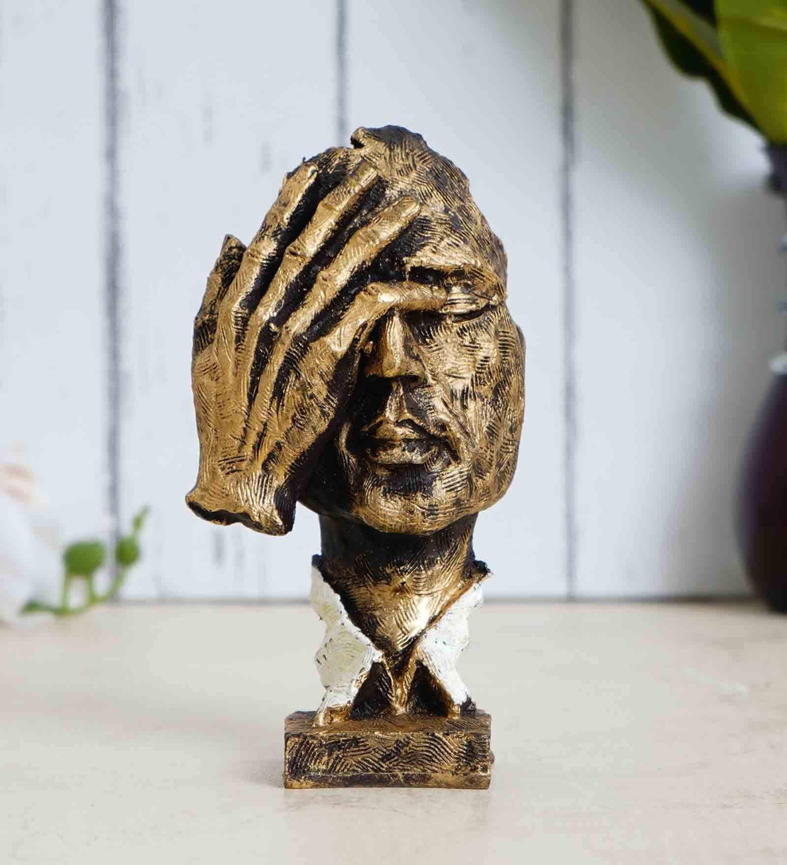 Buy Beige Resin Hand Of Face Showpiece at 47% OFF by Dinine Craft ...