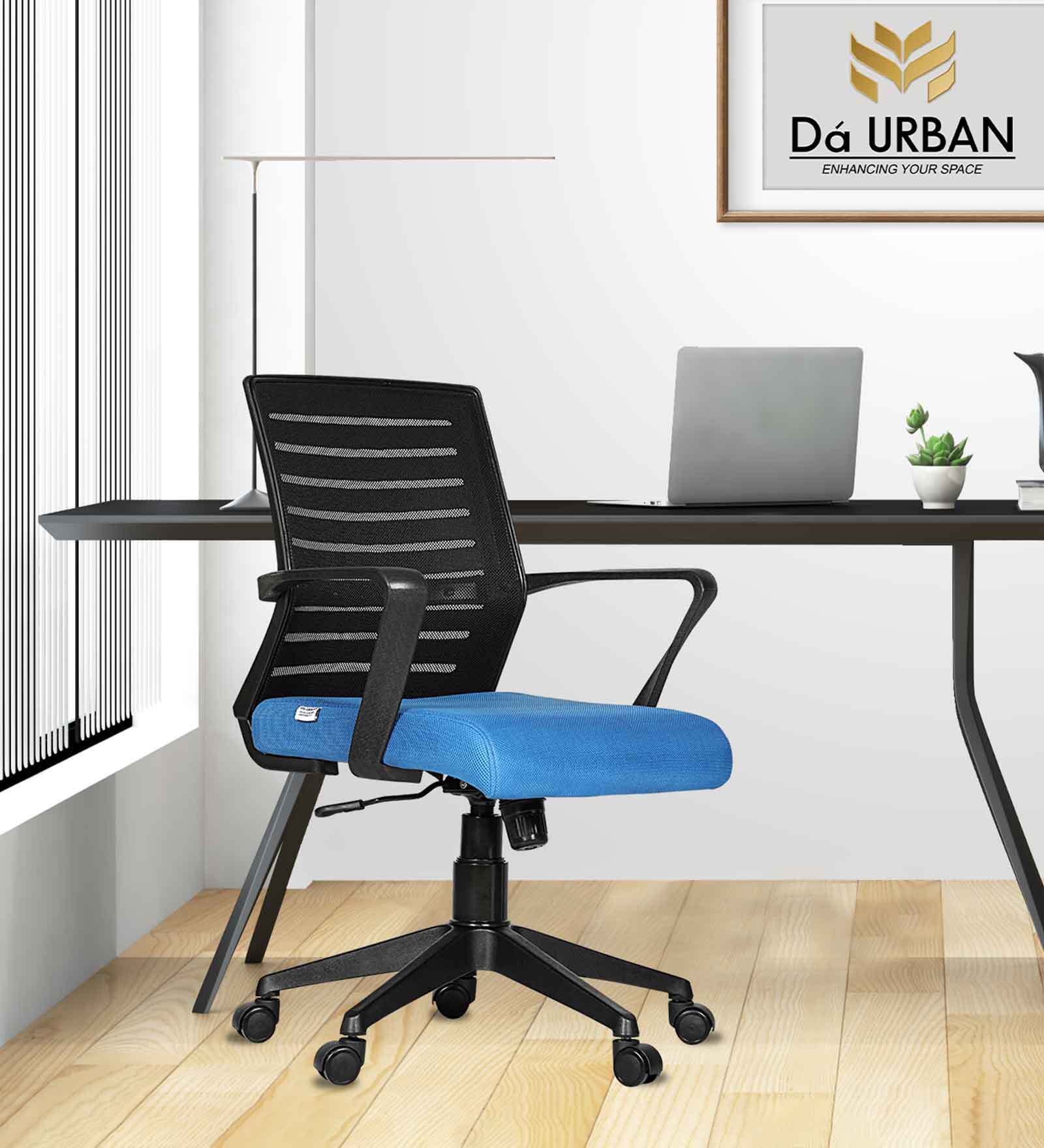Buy Bella Ergonomic Chair In Blue Colour at 44% OFF by Da Urban | Pepperfry