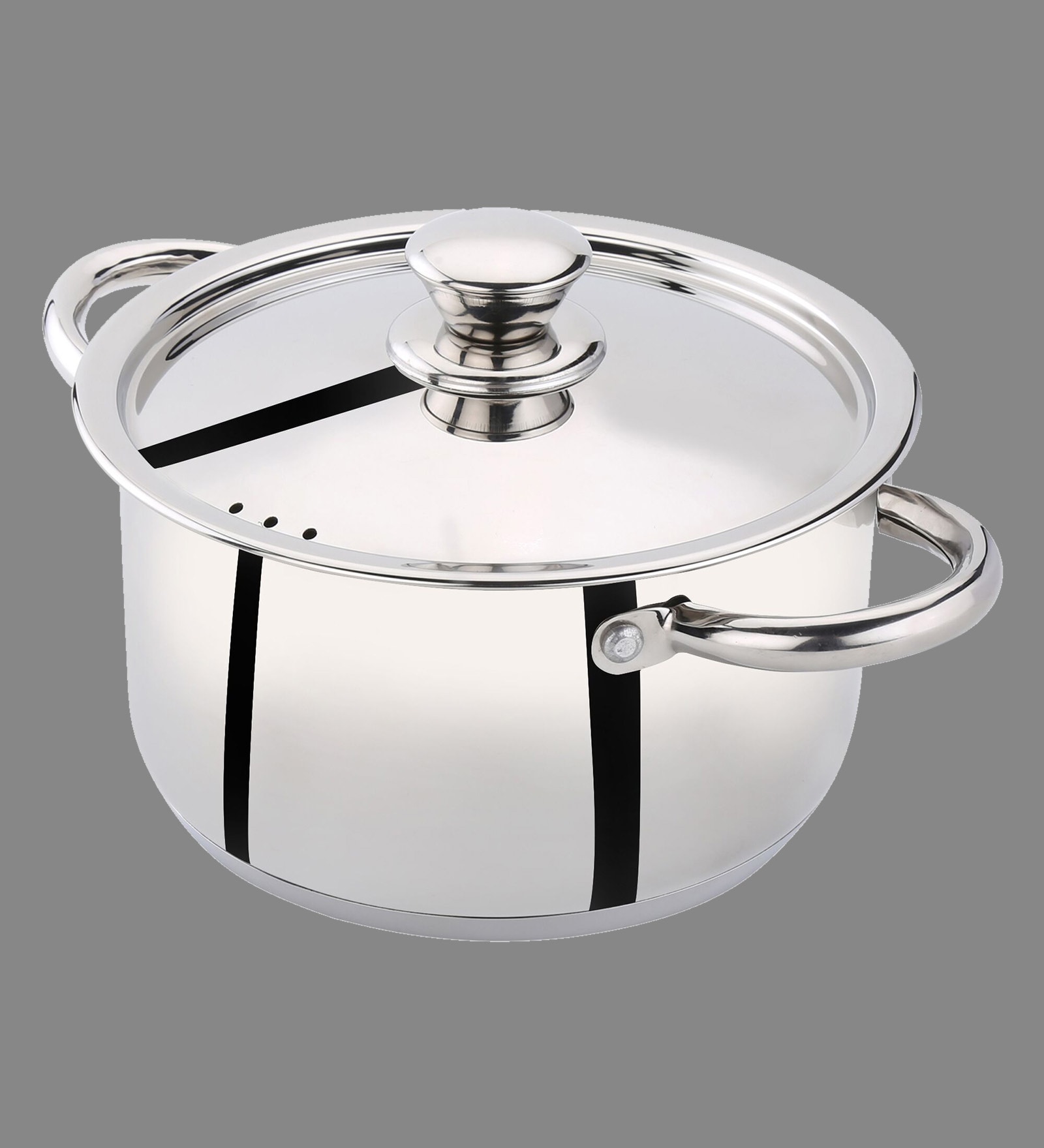 Buy 2.5 Ltr Aluminium Pot with Lid By Bergner Online - Patila & Handis ...