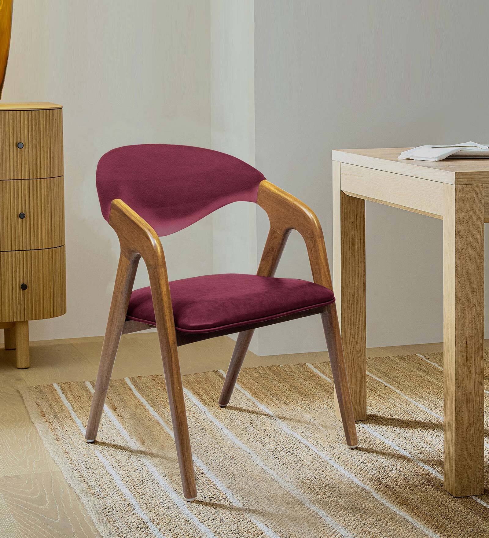 Buy Berlin Upholstered Dining Chair In Red Colour (Set of 2) at 31% OFF ...