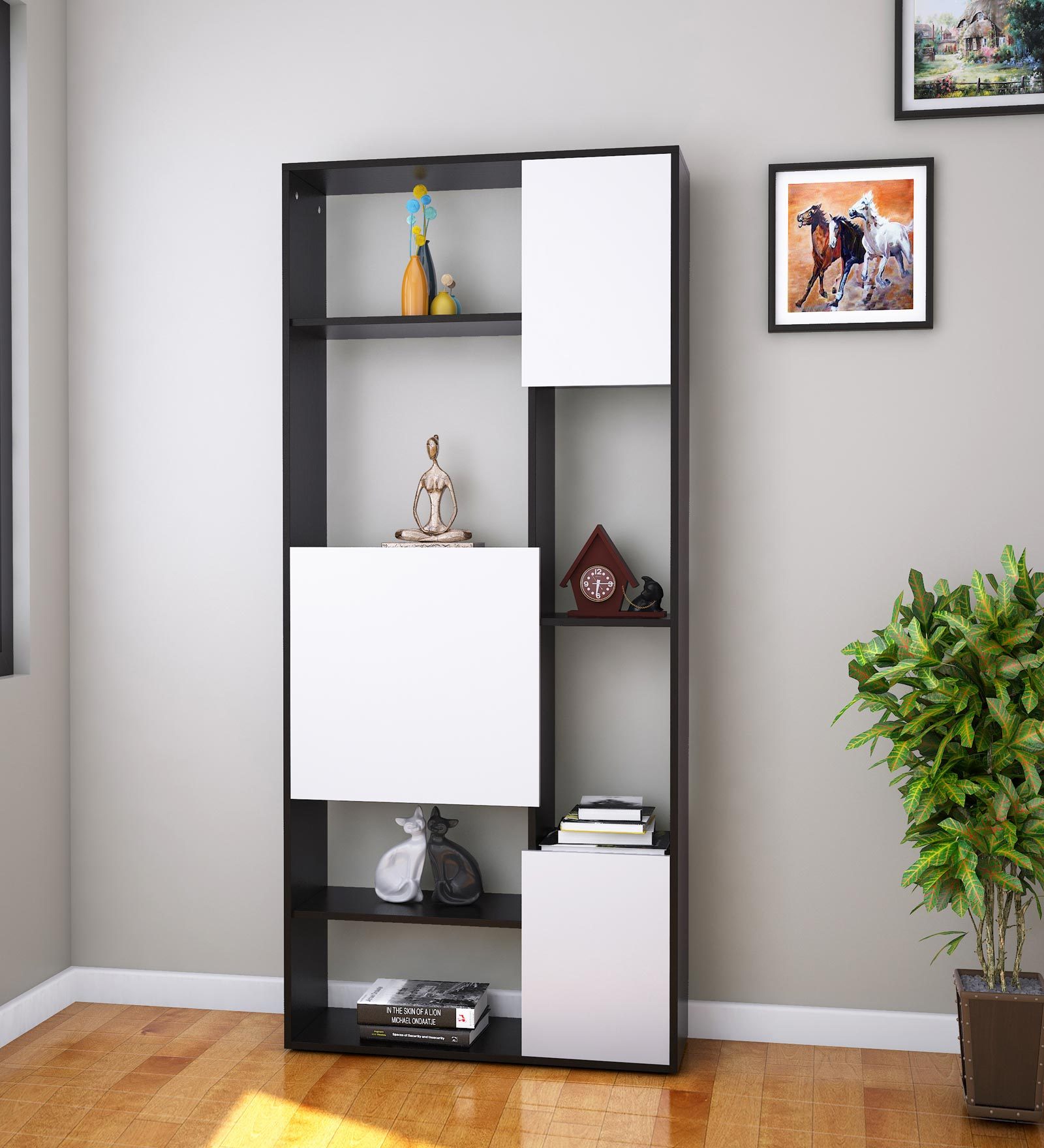 Buy Bespoke Bookshelf in Black Oak Colour at 45% OFF by Nilkamal ...