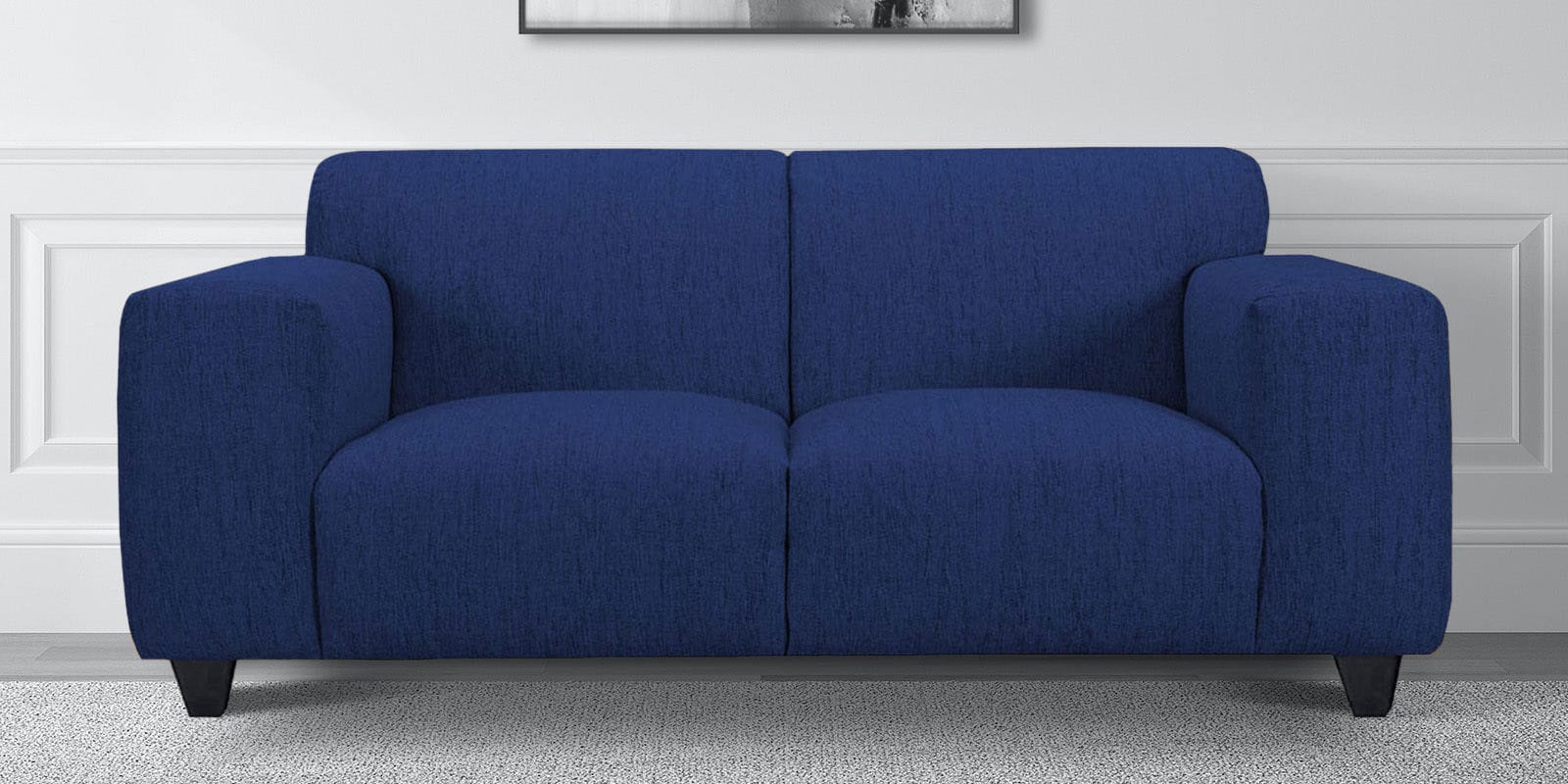 Buy Berlin 2 Seater Sofa in Navy Blue Colour at 14% OFF by Adorn Homez ...