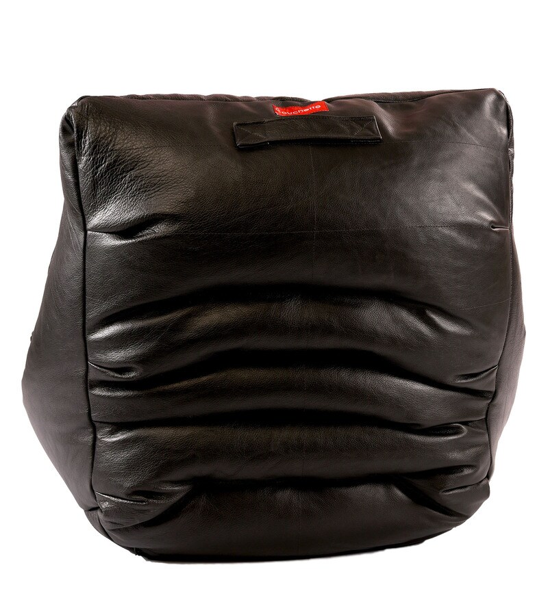 Buy Bellisimo XXXL Lounge Bean Bag With Beans In Black Colour by ...