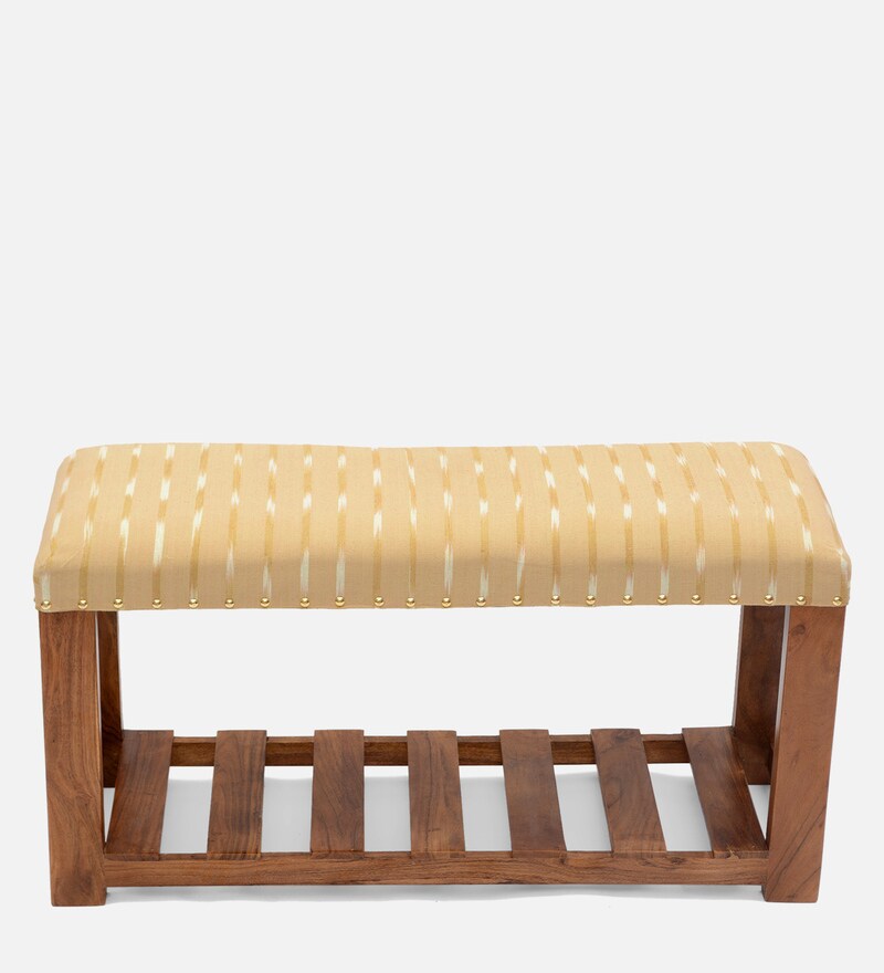 Buy Bench in Beige Colour by Natural Furnish Online - Modern Benches ...