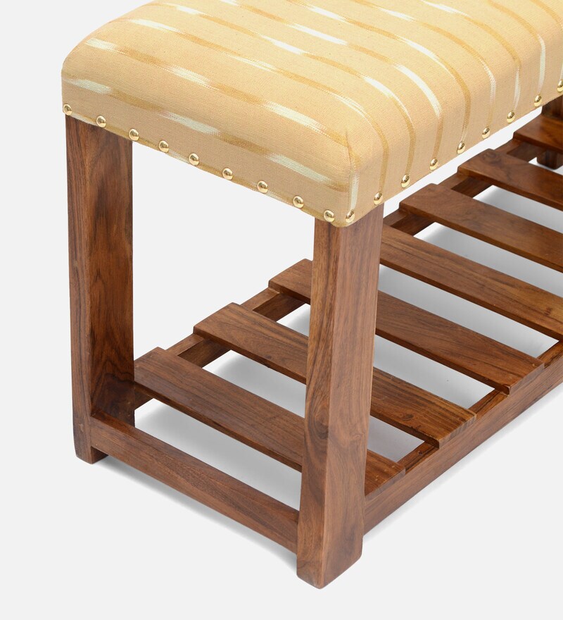 Buy Bench in Beige Colour by Natural Furnish Online - Modern Benches ...