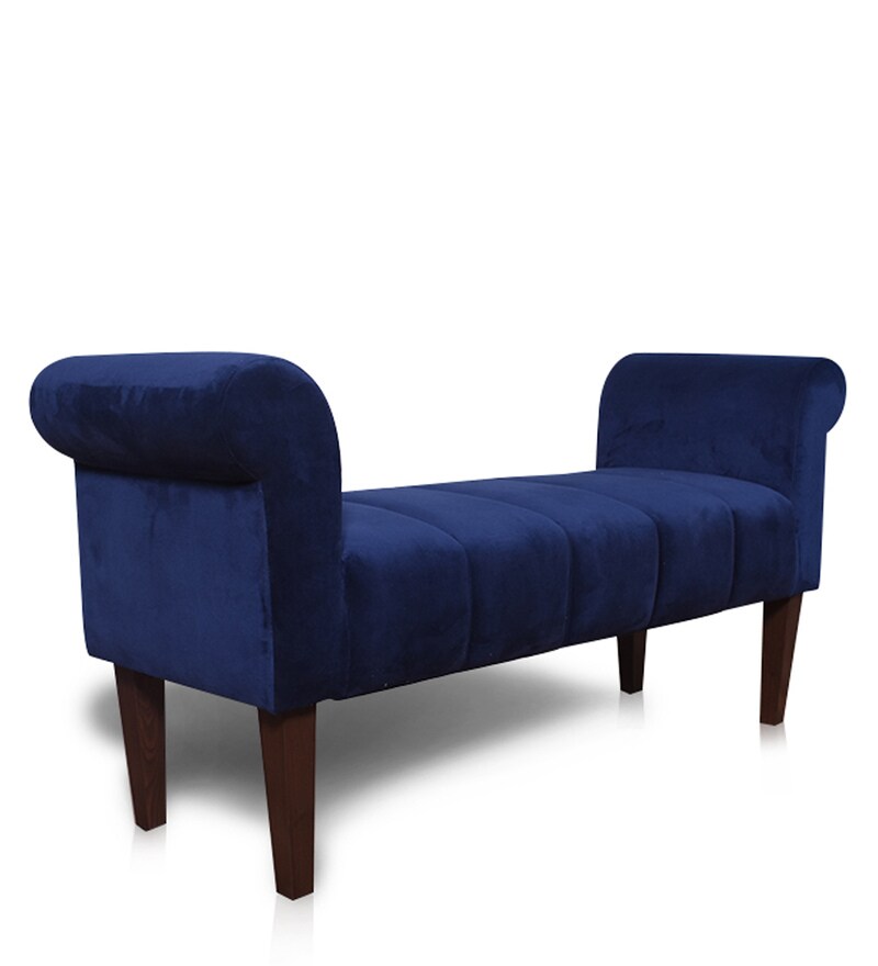 Buy Bergamo Recamier in Navy Blue Colour by Furnitech Online ...