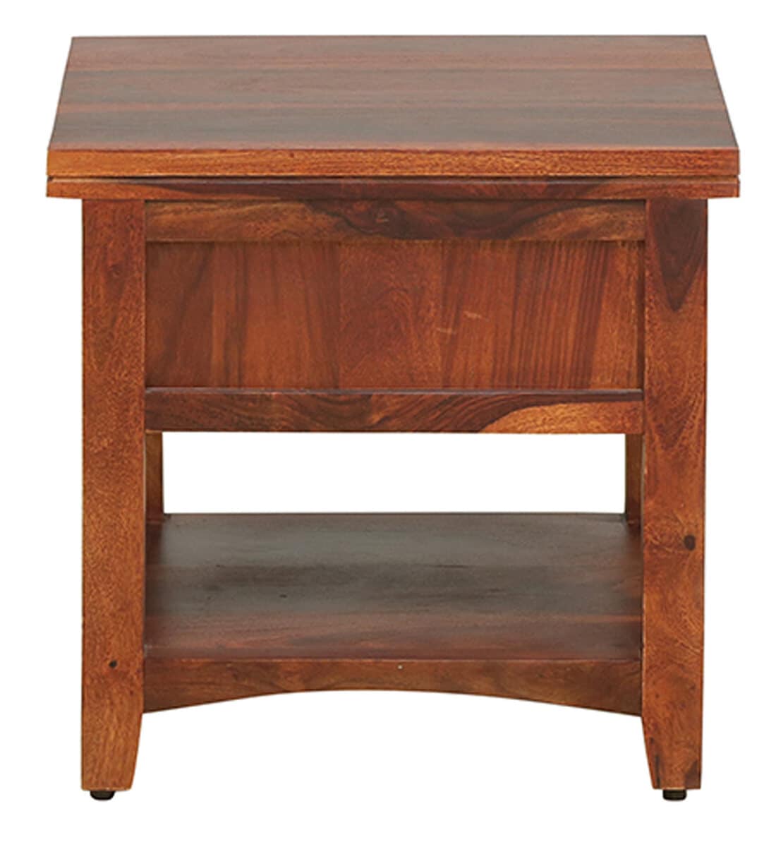 Buy Biscay Solid Wood Bedside Table In Honey Oak Finish By Woodsworth ...