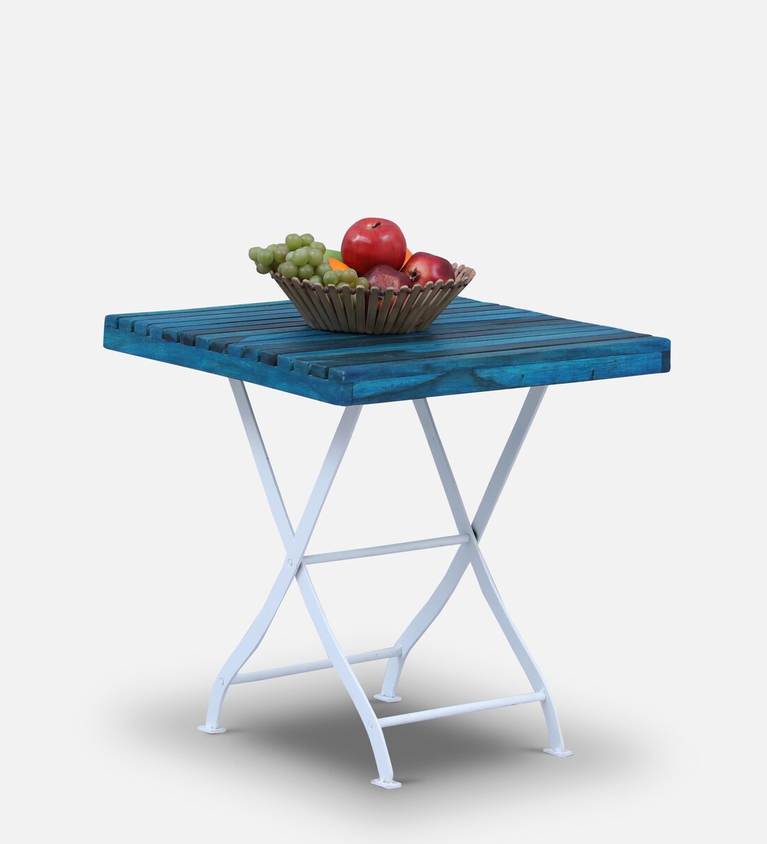 Buy Avatari Metal Foldable Outdoor Table in Ocean Blue Finish Online ...