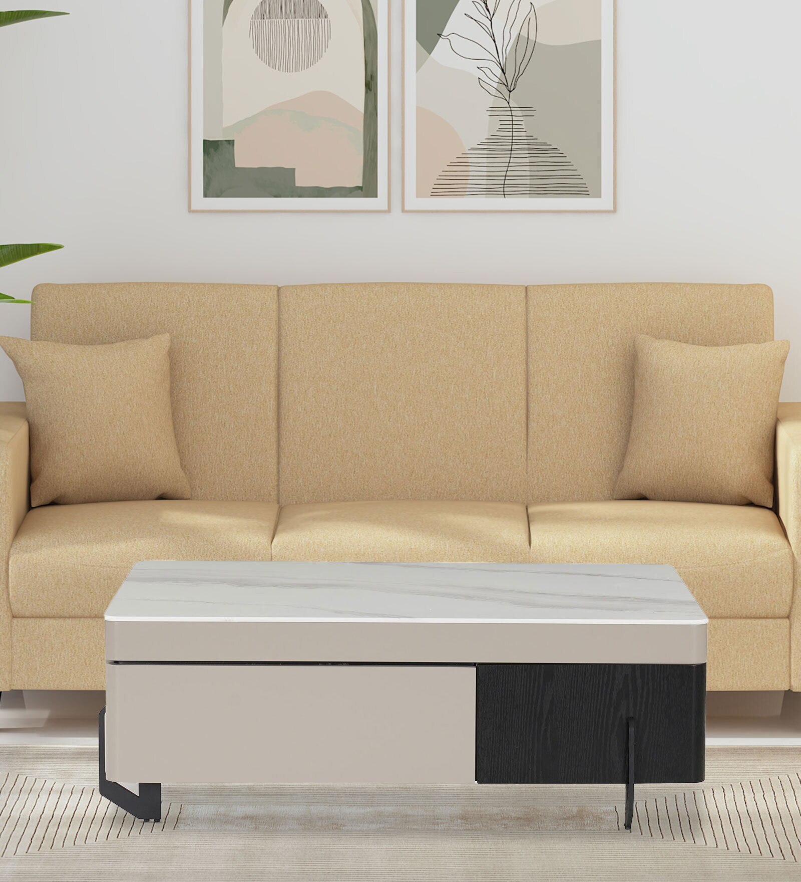 Buy Bianca Glass Top Coffee Table in Grey Finish at 58% OFF by Royaloak ...