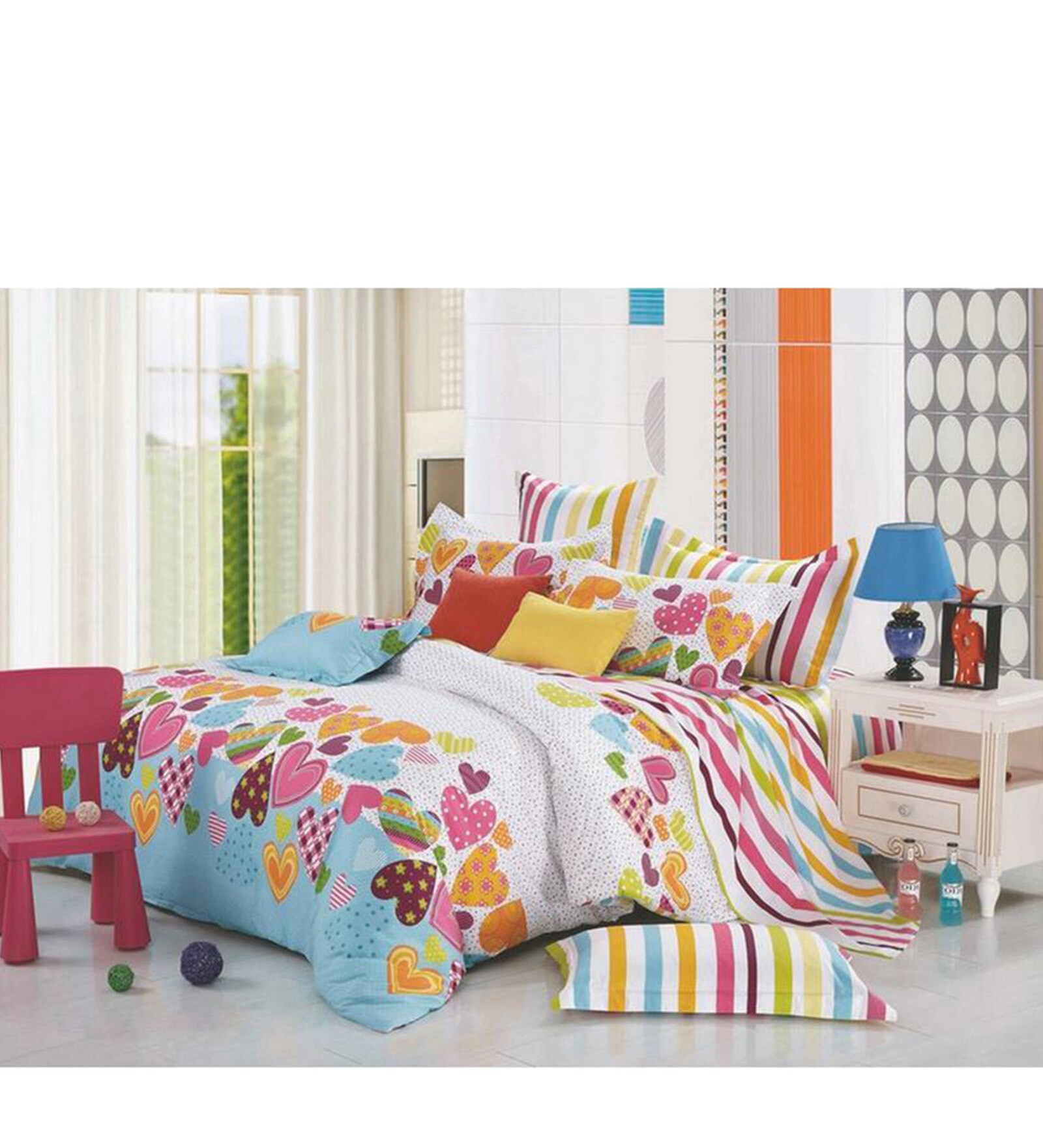 Buy BIANCA Peek-A-Boo Cornsilk Single-Size Cotton Bedsheet in White ...