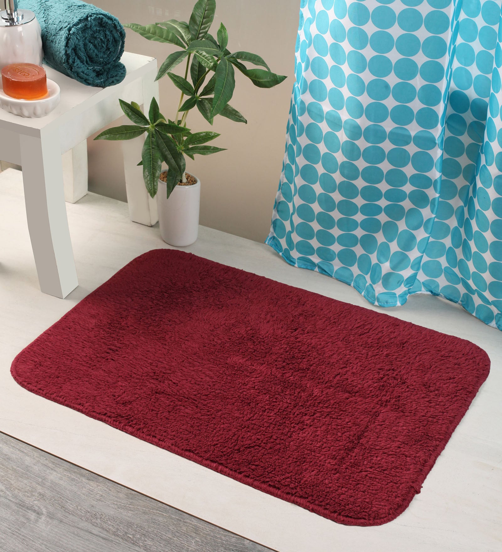 Buy Solid Cotton 24 x 16 inch Bath Mat By BIANCA Online - Solid Colour ...