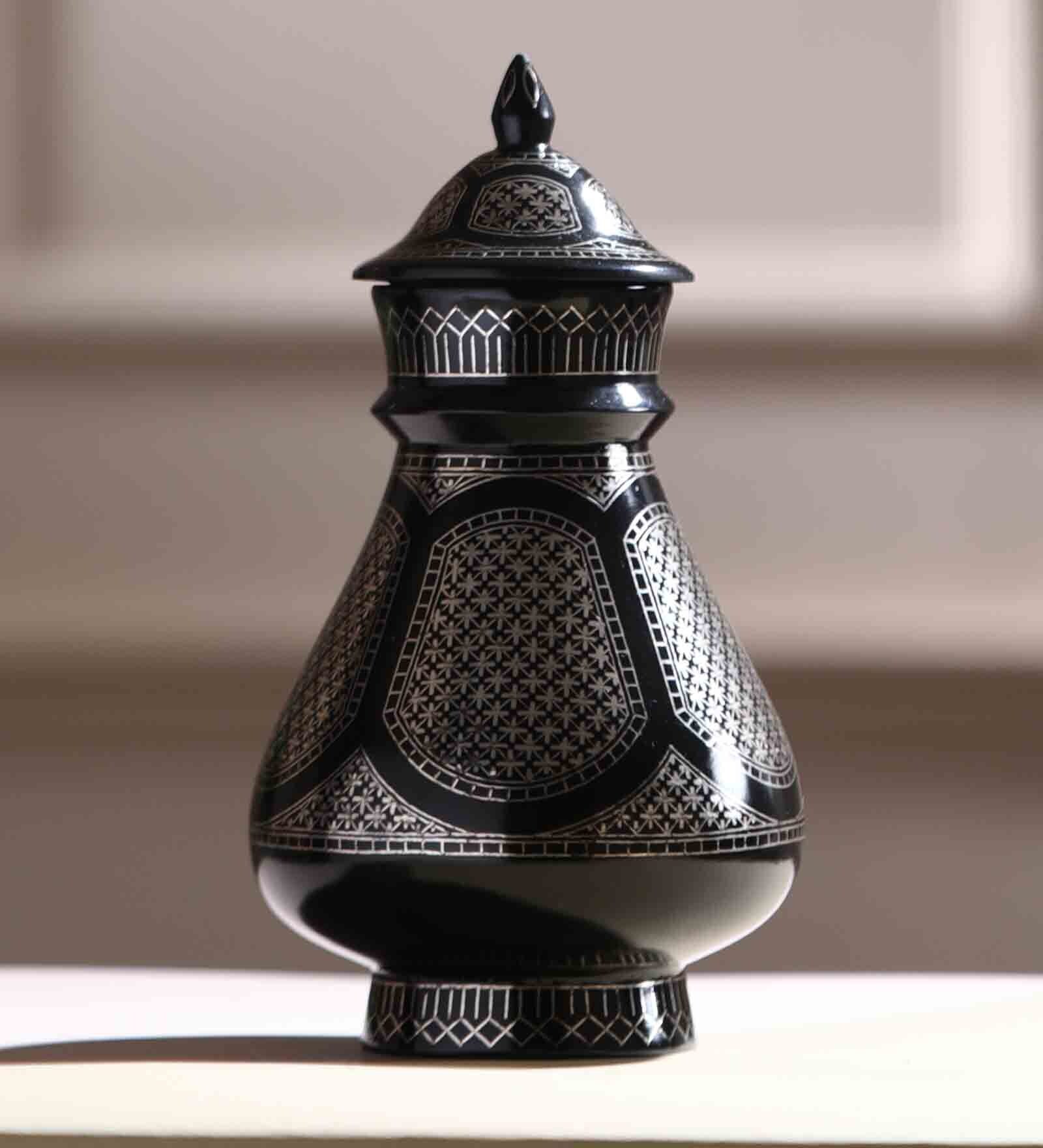 Buy Bidri Phuljhari Zinc Copper with Pure Silver Table Vase by ...