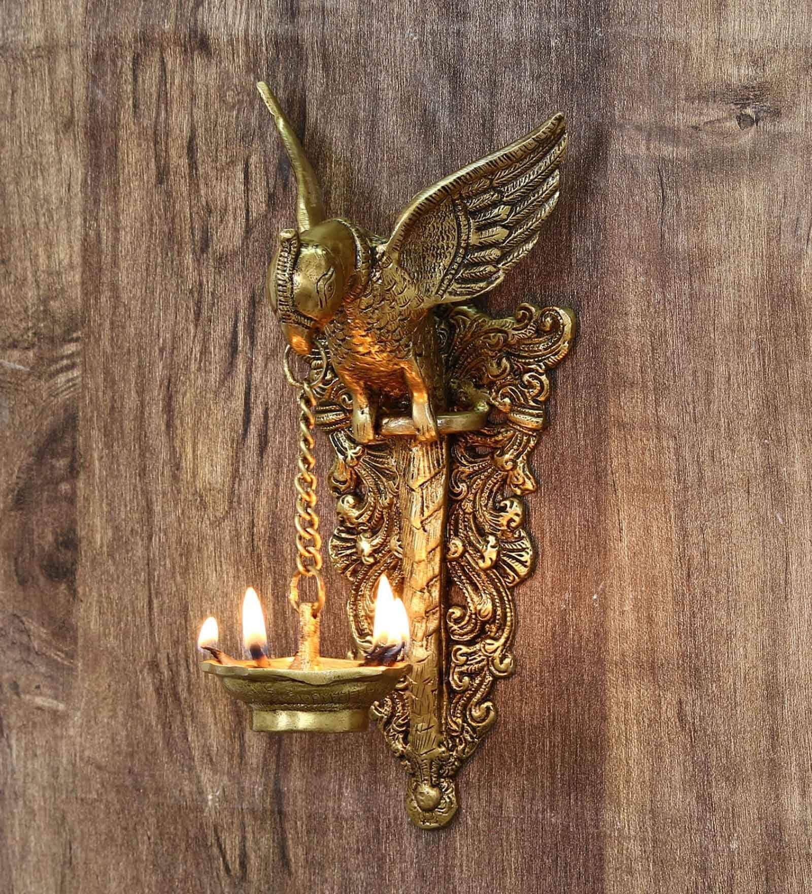 Buy Bird Gold Brass Idol at 20% OFF by eCraftIndia | Pepperfry