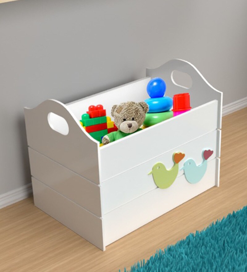 Buy Bird Kids Storage Basket in White Colour Online - Kids Storage ...