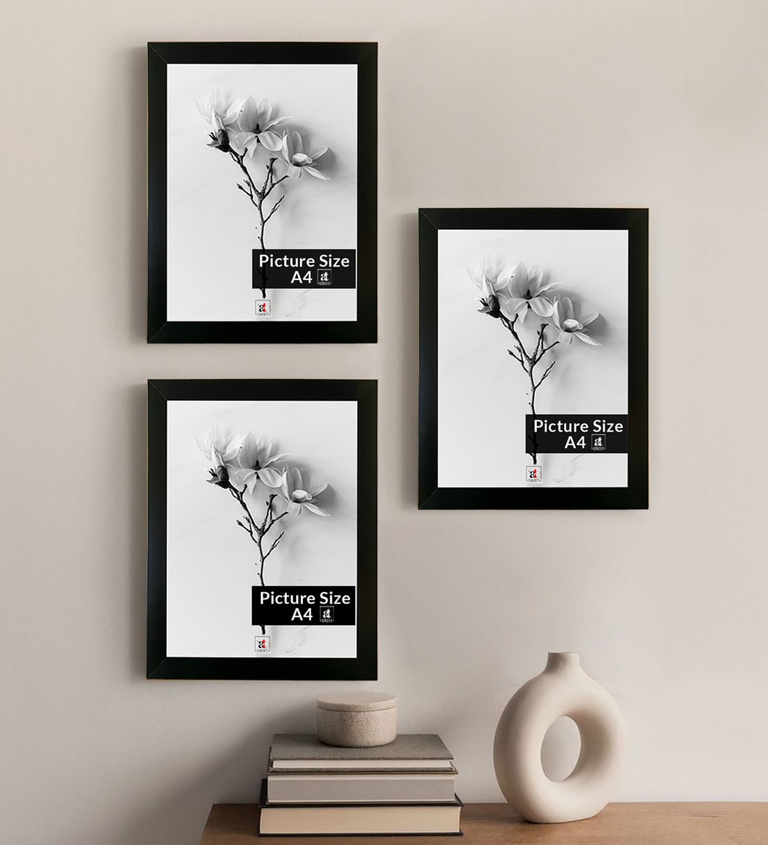 Buy Black Photo frames Set Of 3 Decoration at 17% OFF by Art Street ...