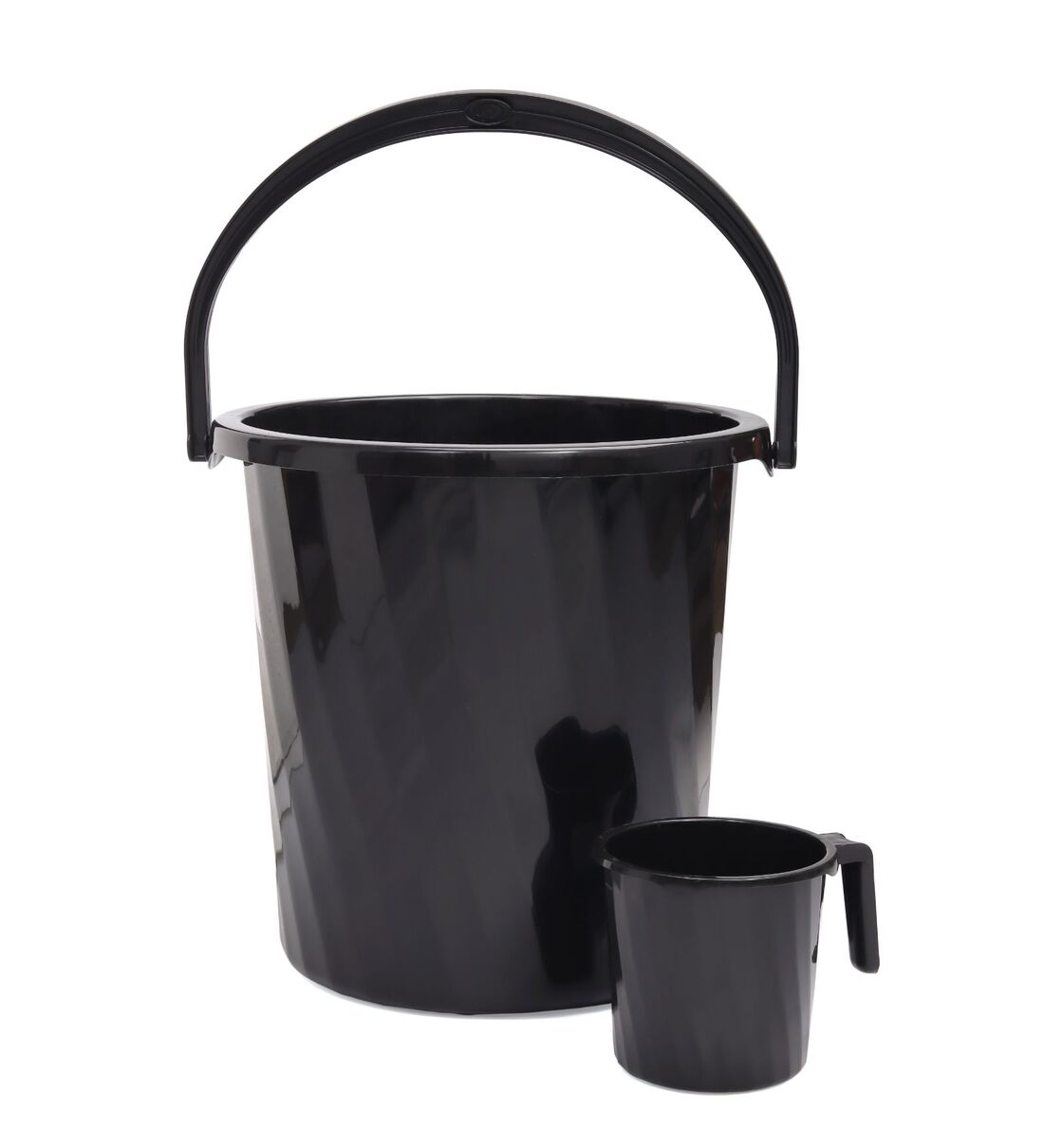 Buy Black 25 Ltr Polypropylene Bucket Set (Set of 2) by Regalo at 32% ...