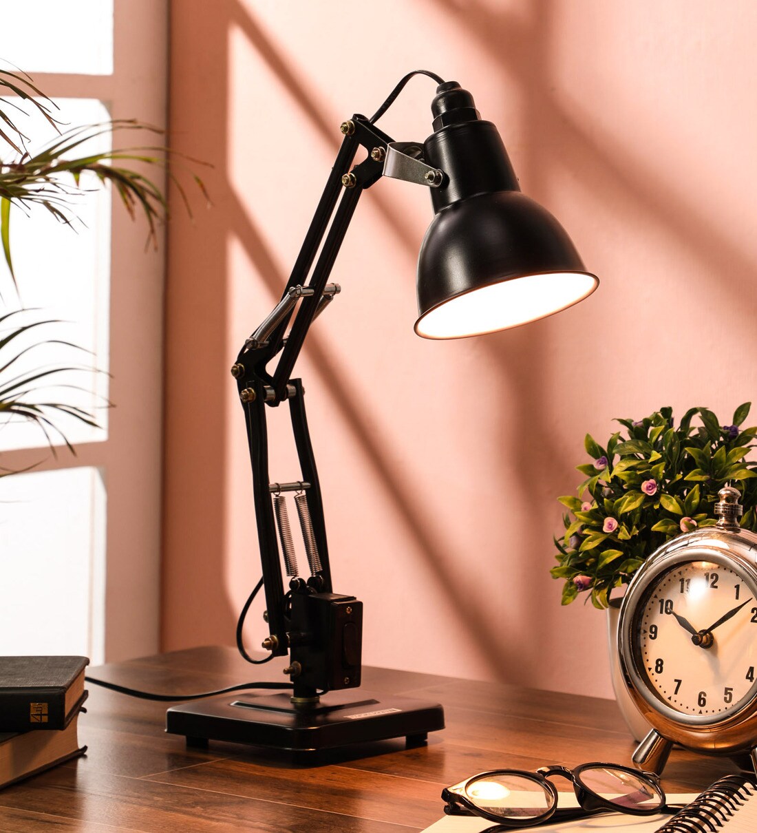 Buy Black Shade Study Lamp with Aluminium Base by Decorativeray at 41% ...