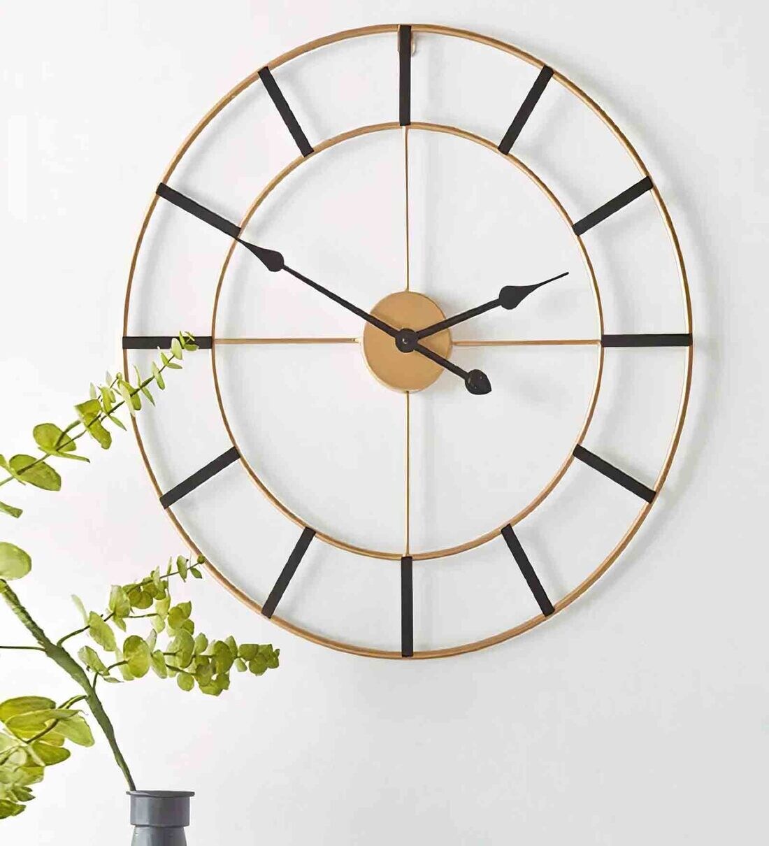 Buy Gold Metal Bump Novelty Wall Clock at 50% OFF by Radhika ...