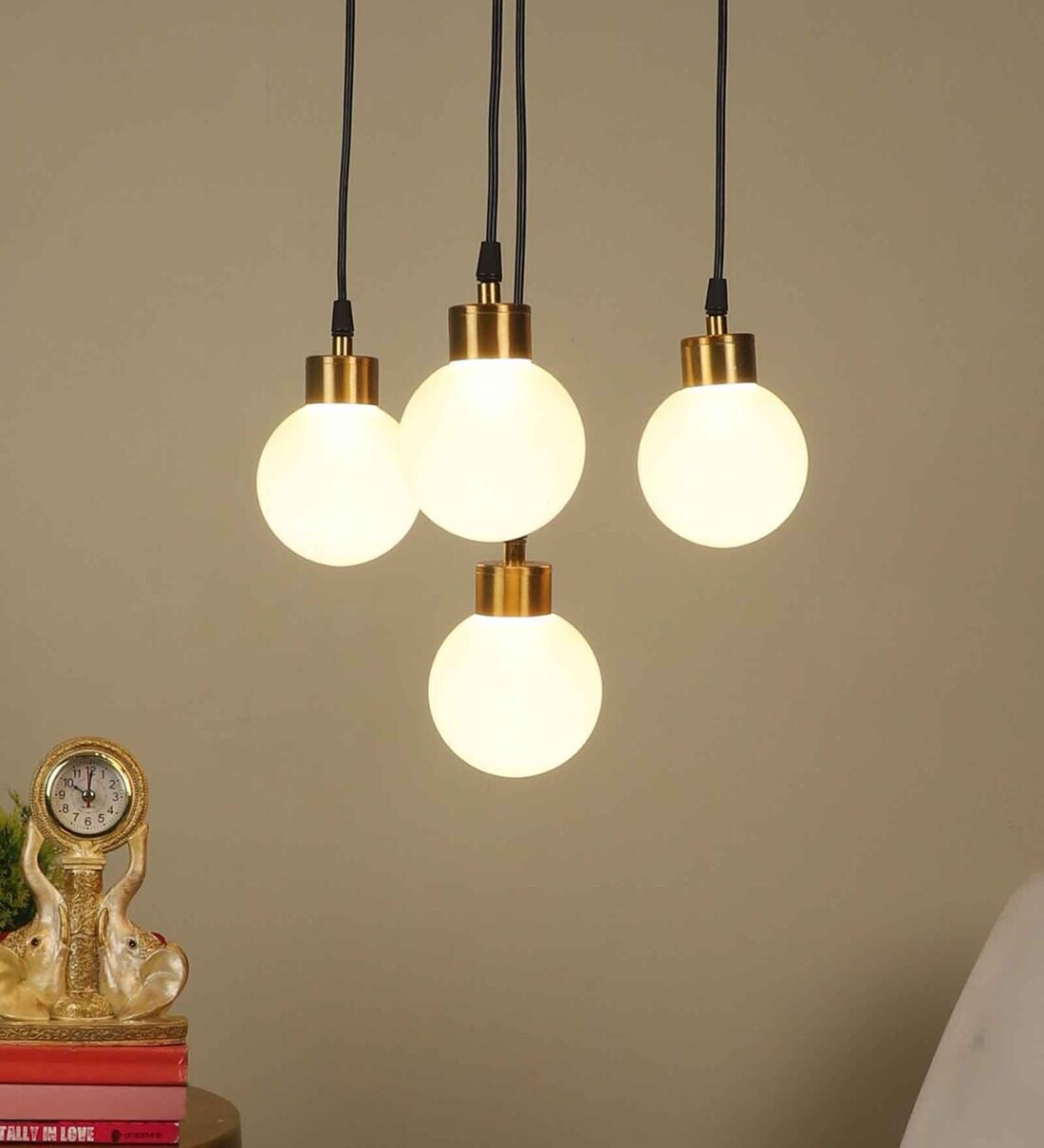 Buy Black Iron Cluster Hanging By Eliante By Jainsons Lights at 44% OFF ...