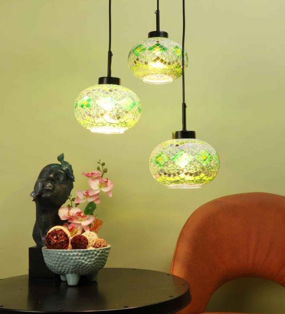 Buy Black Iron Hanging Lights By Eliante By Jainsons Lights Online ...