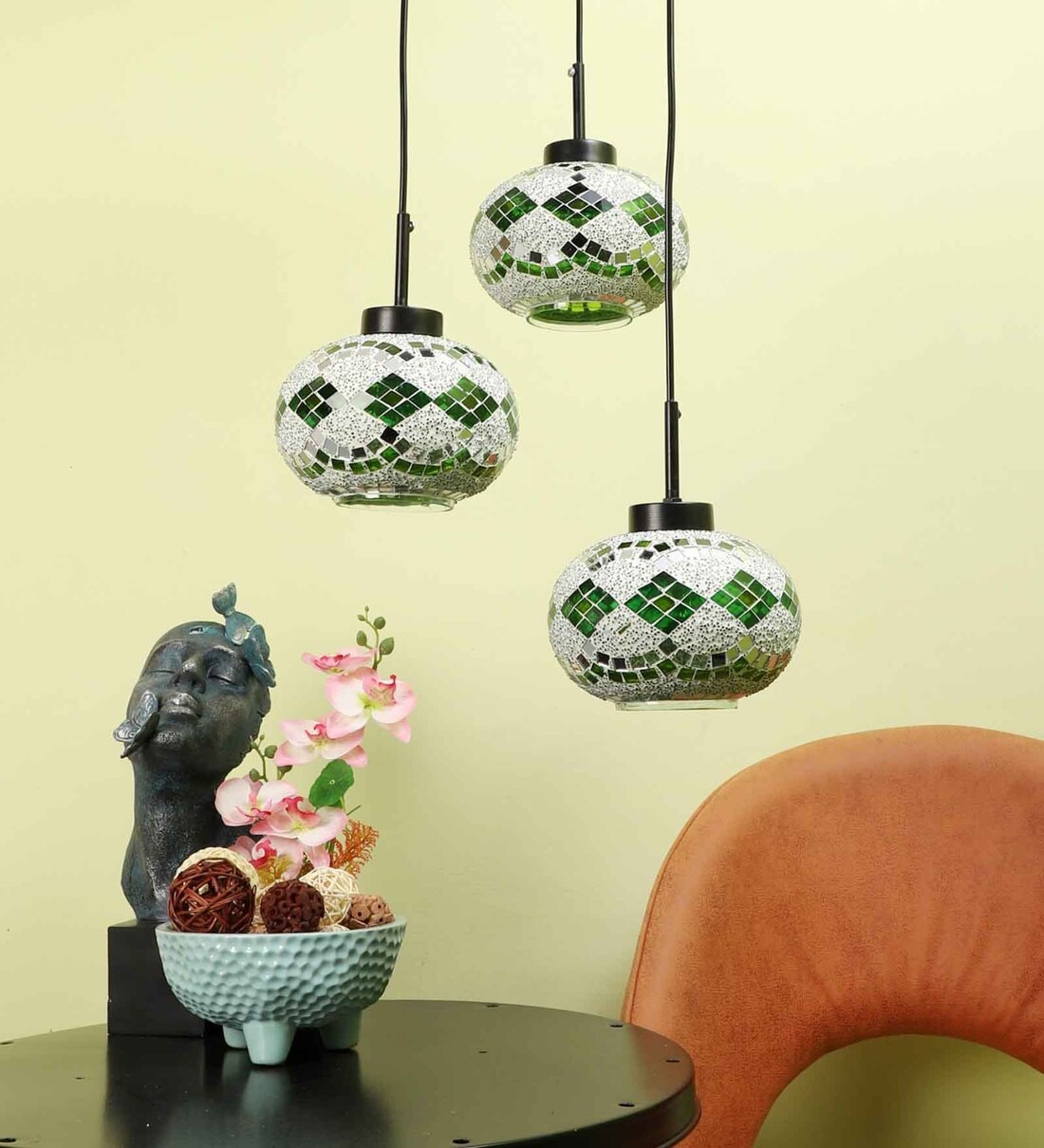 Buy Black Iron Hanging Lights By Eliante By Jainsons Lights Online ...