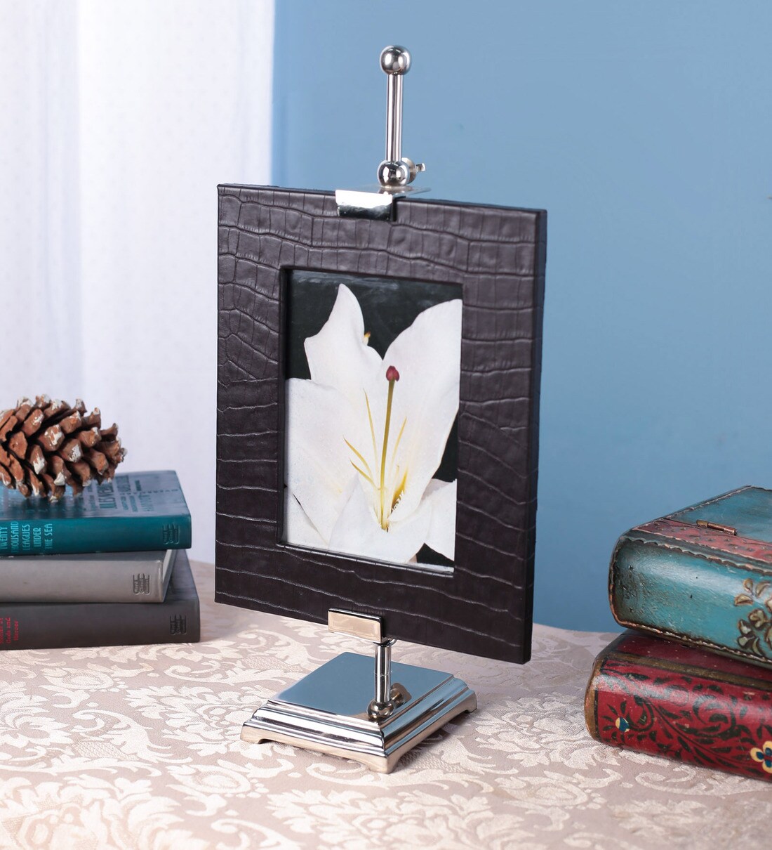 Buy Black Leather Picture Frame By MMI OVERSEAS Online - Table Photo ...