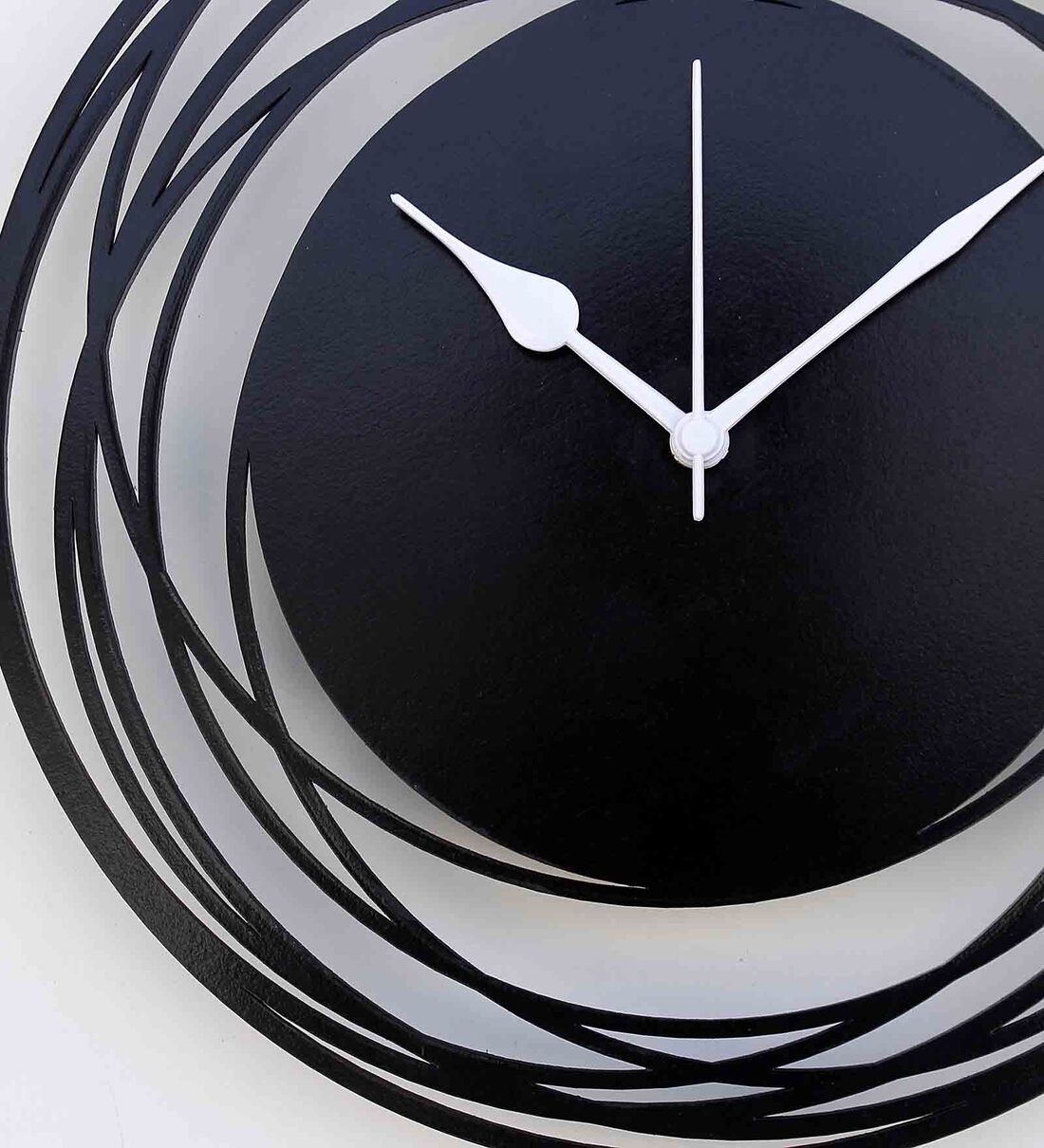 Buy Black MDF 12in Wall Clock By Craftter Online - Modern Wall Clocks ...