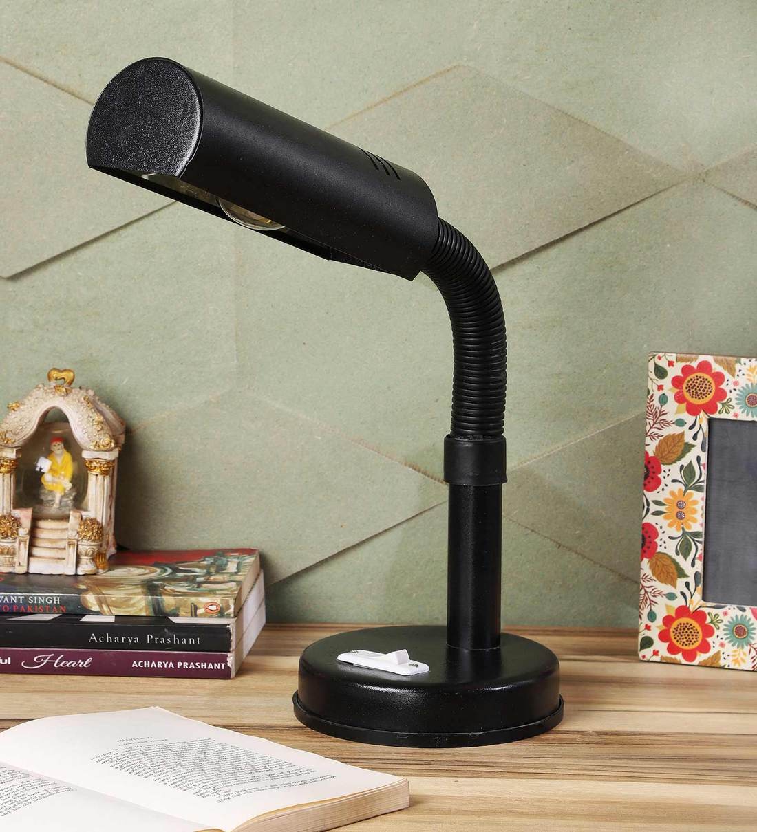 Buy Cherosi Black Study Lamp With Metal Base By Tu Casa Online - Work ...