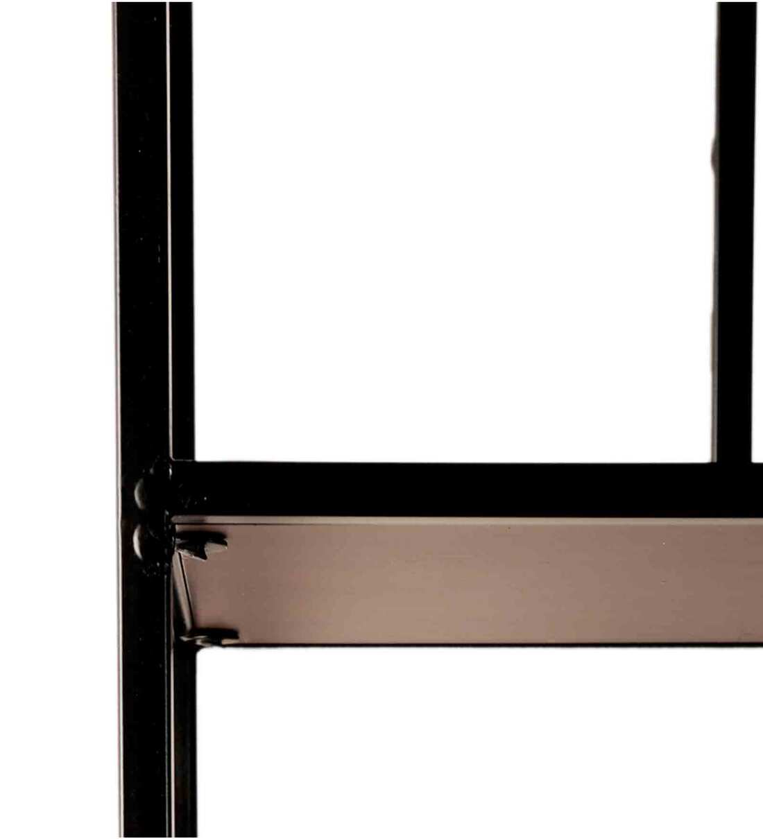 Buy Black Metal Square Wall Shelf By Pristine Interiors Online - Modern ...