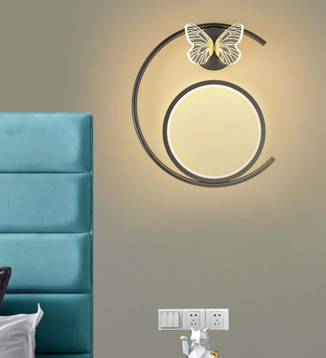 Buy Ornate Black Metal Wall Light By Smartway Lighting Online - Flush ...