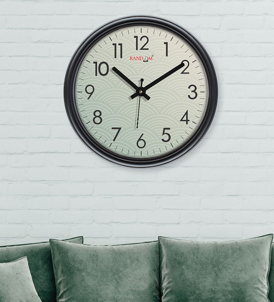 Buy Black Plastic Curve Modern Wall Clock at 40% OFF by Random | Pepperfry