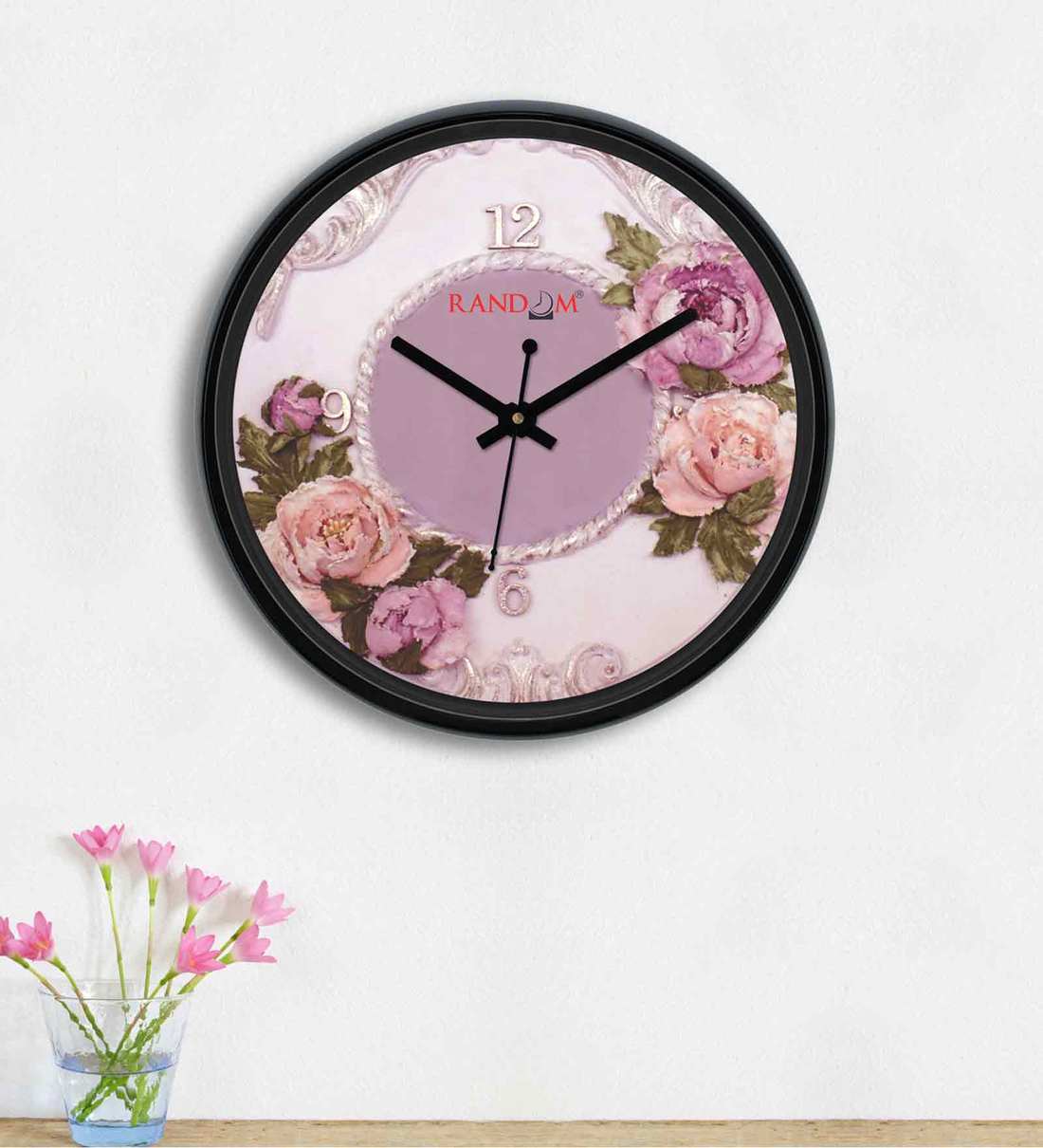 Buy Black Plastic Analog Designer Wall Clock by Random at 38% OFF by ...