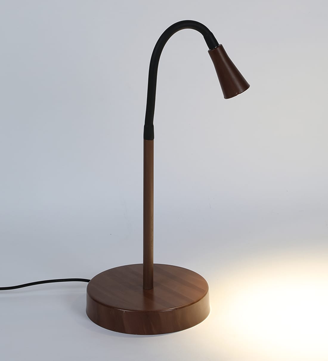 Buy Black Study Lamp With Stainless Steel Base By Korvel Online - Work ...