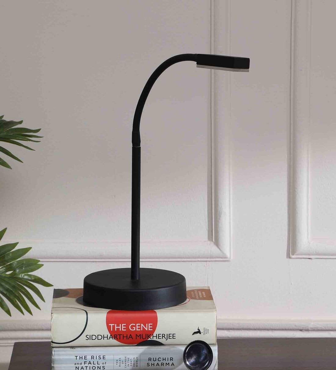 Buy Black Study Lamp With Stainless Steel Base By Korvel Online - Study ...