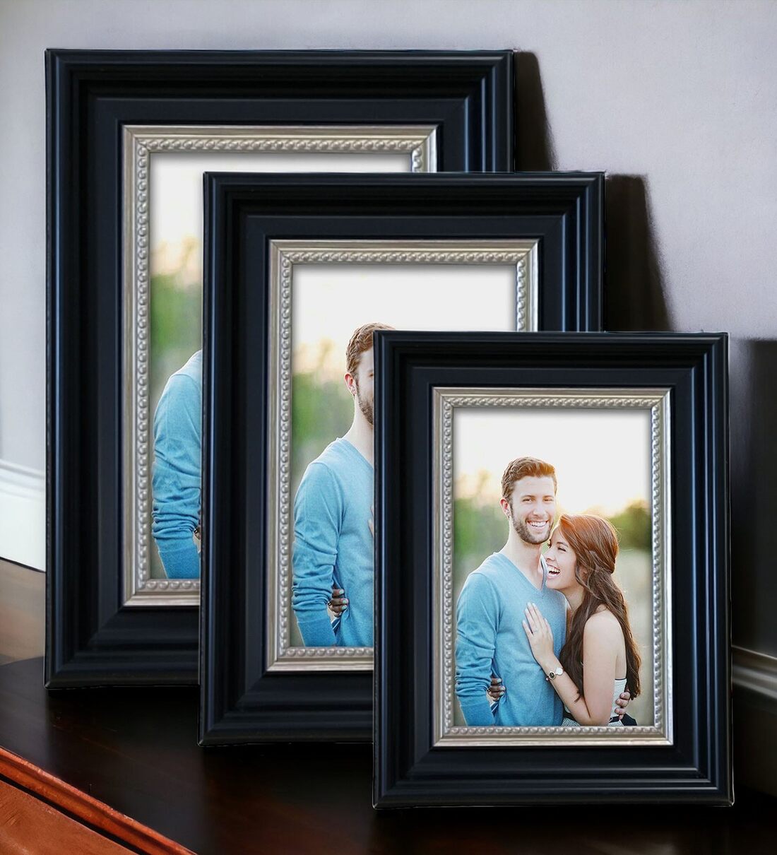 Buy Black Synthetic Wood (Set of 3) Photoframes by Art Street at 61% ...