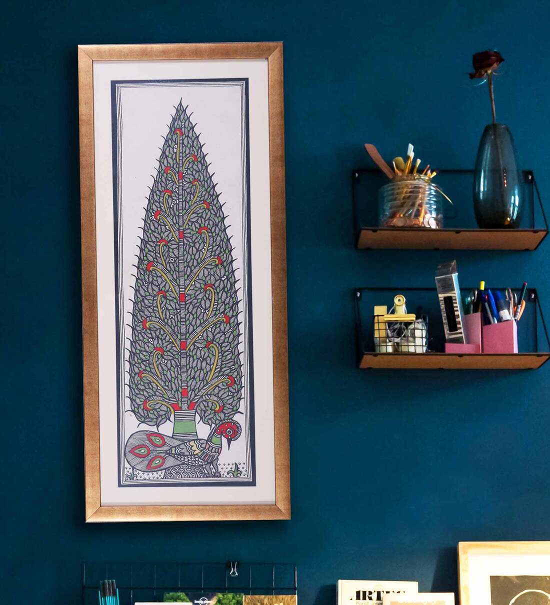 Buy Tree of life Original Handmade Madhubani Painting By ArtGali at 24% ...