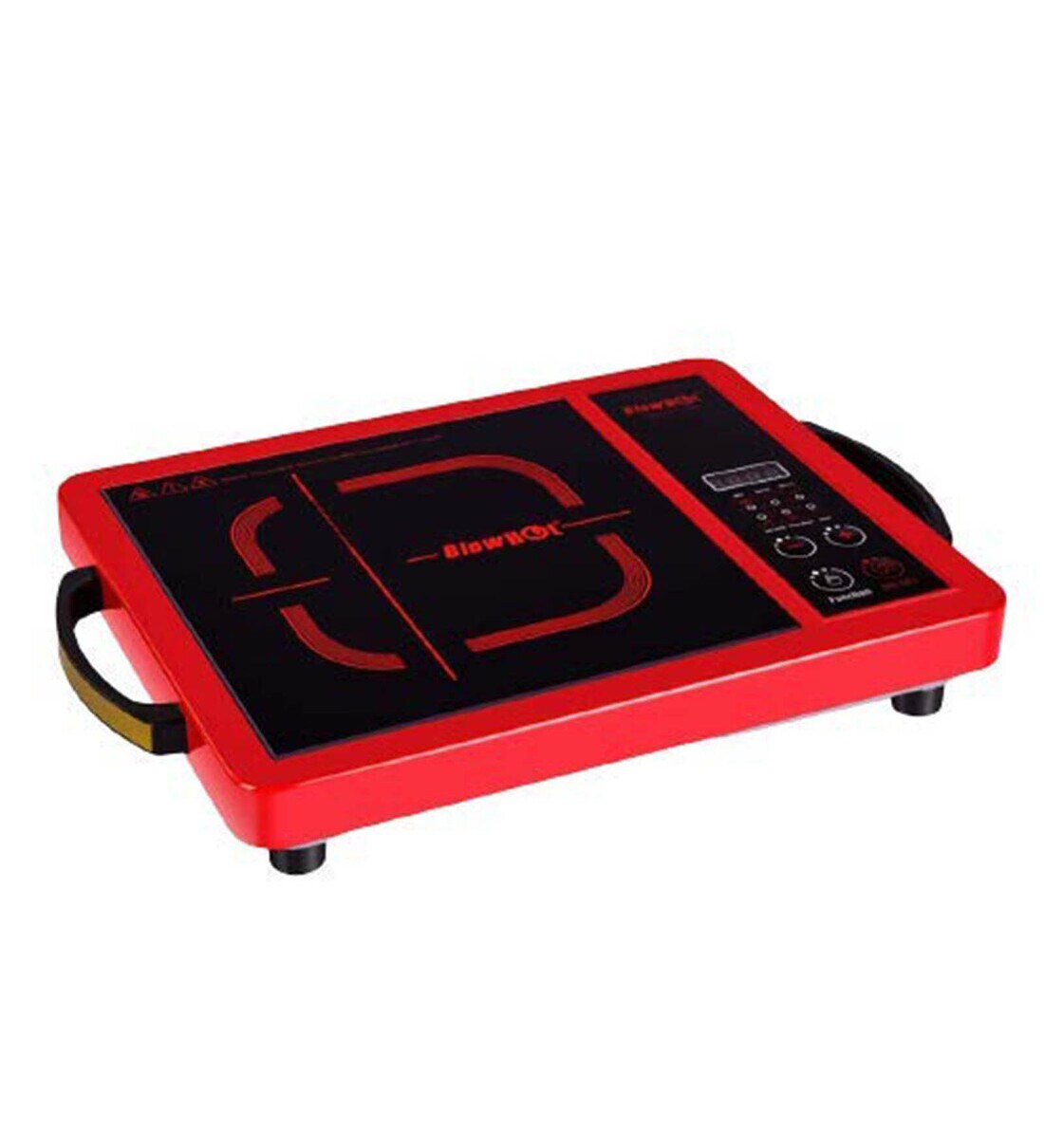 Buy BlowHot 2000 Watt Feather Touch Open Induction Cook Top (Red) at 29 ...