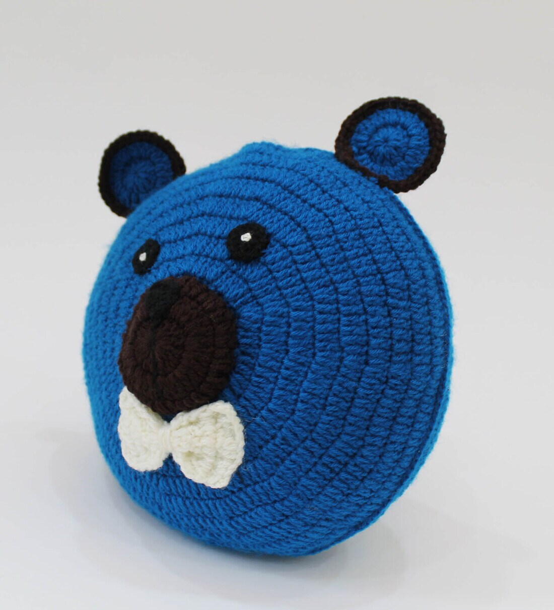 Buy Blue Acrylic Wool 12 x 12 Animal Cuddle Cushion Online - Shaped ...