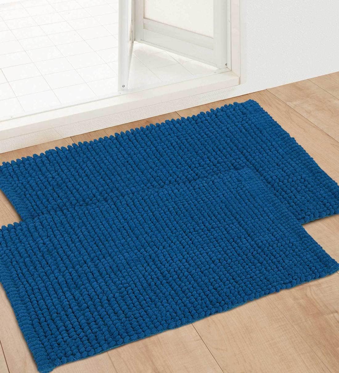 Buy Blue Cotton Solid Pattern Door Mat by Story@Home at 53% OFF by ...