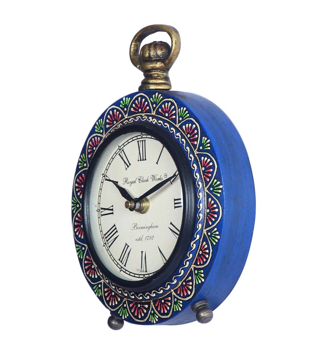 Buy Blue MDF Wall Clocks by Aapno Rajasthan Online - Modern Wall Clocks ...