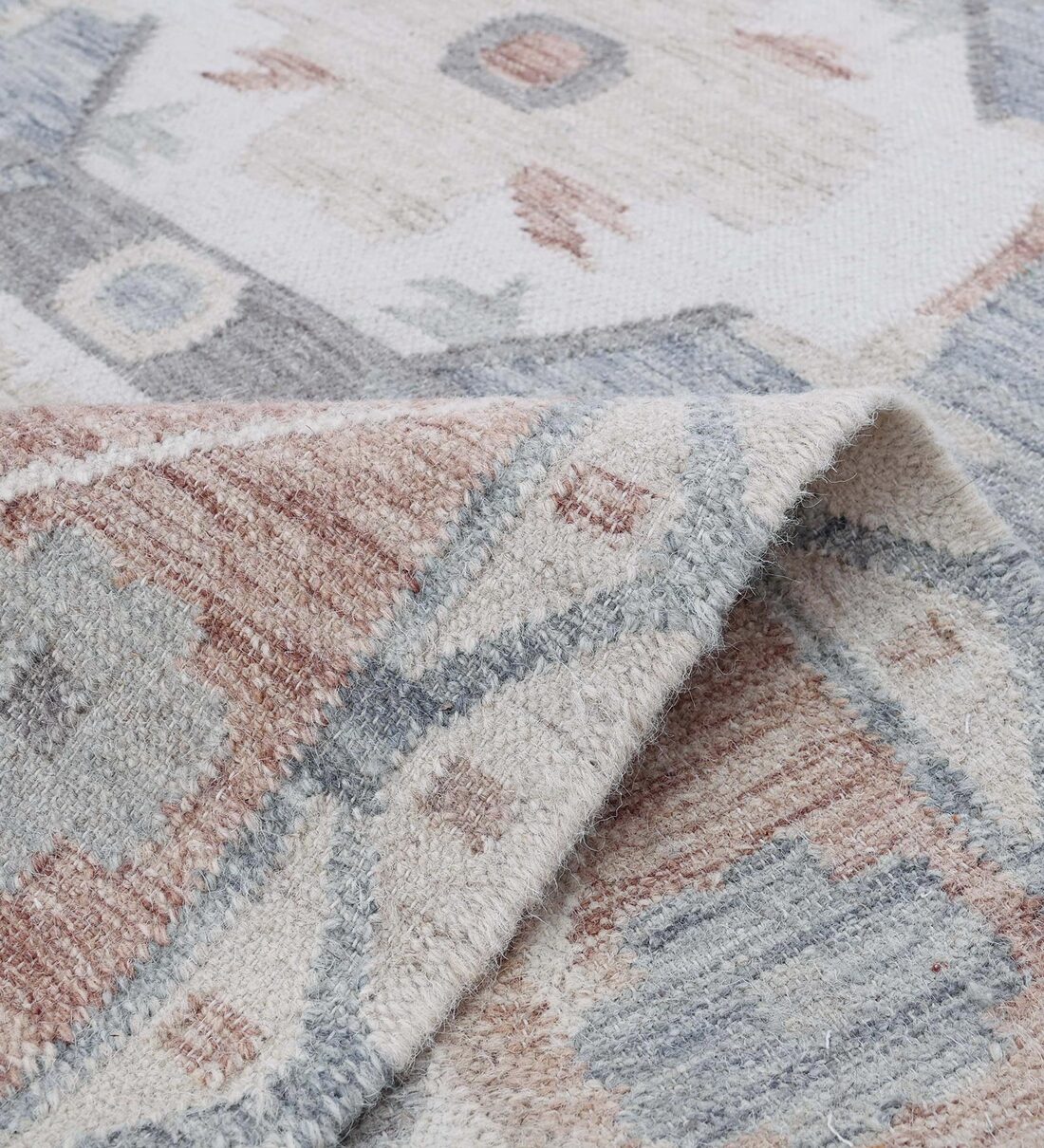 Buy Blue Multi Wool Oriental Hand Woven Carpet By Mahesh Exports Online ...